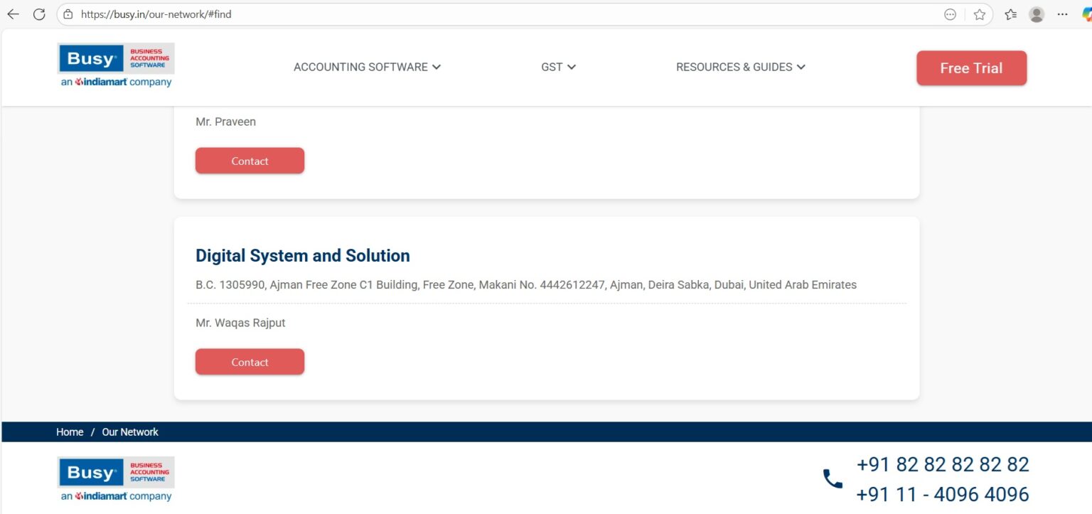 Busy Accounting Software - Digital System and Solution